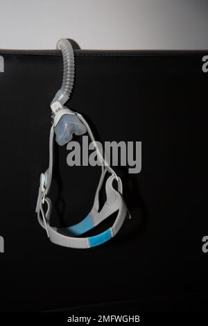 Sleep Apnea Oxygen Mask Equipment And Cpap Machine Stock Photo - Alamy