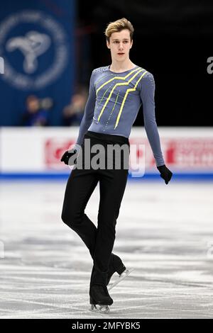 Kyrylo MARSAK (UKR), during Men Short Program, at the ISU World Figure ...