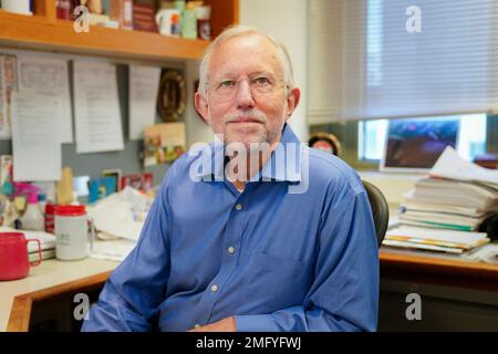 Charles M. Rice, professor of virology at Rockefeller University, poses ...