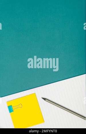 Photo With Pens Pencils Rullers Calculators. Notebook and Colored Paper ...