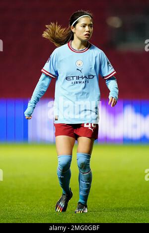 Yui Hasegawa (25 Manchester City) on the ball during the Subway Womens ...