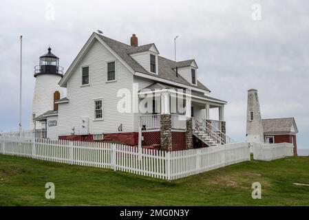 Pemaquid Point Lighthouse was commissioned by President John Quincy ...