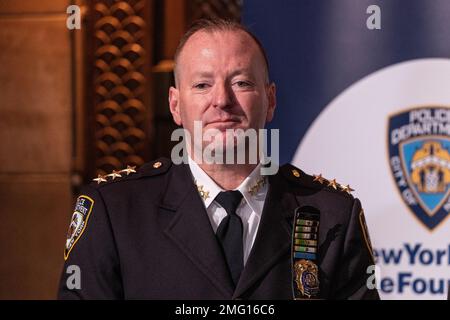 NYPD Chief of Crime Control Strategies Michael LiPetri speaks during ...