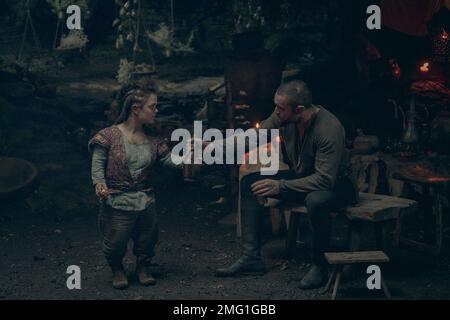 The Witcher from Netflix TV series Poster Stock Photo - Alamy