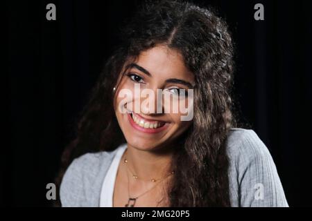 Nour Ardakani, a teenage singer from Lebanon, gives an interview to The ...