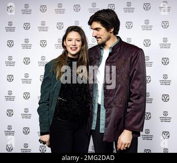 ROTTERDAM - Jamie Grant on the carpet during the opening night of IFFR ...