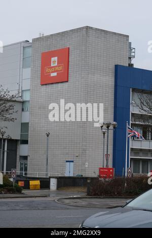 Sheffield Mail Centre on Meadowhall Road at Attercliffe Stock Photo - Alamy