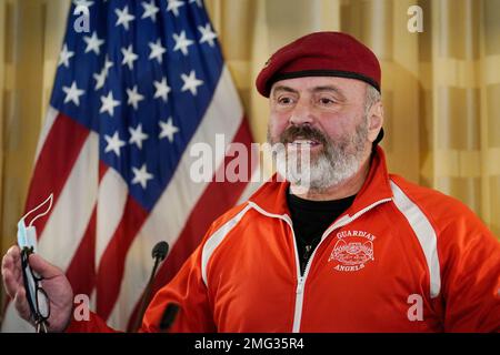Curtis Sliwa, founder of the Guardian Angels, and Nancy Regula ...