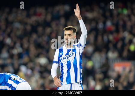 Spanish King Cup soccer match Racing Santander vs FC Barcelona at El ...