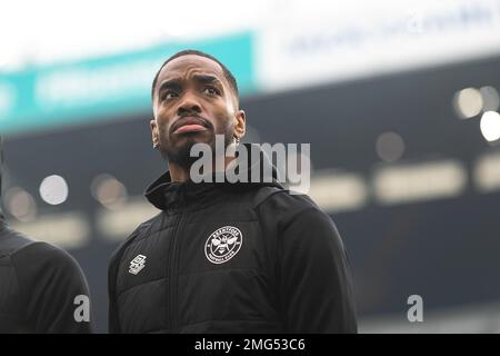 Ivan Toney of Brentford looks around the stadium before the Premier ...