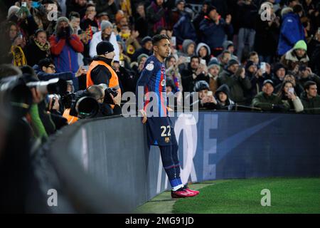 Barcelona, Spain. 25th Jan, 2023. Ronald Araujo (Barcelona) Football ...