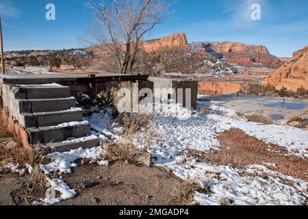 Square Butte is a peculiar rock formation in Coconino County, AZ Stock ...