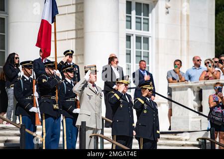 (From left to right) Gen. Pierre Schill, chief of staff, French Army ...