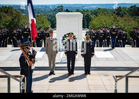 (From left to right) Gen. Pierre Schill, chief of staff, French Army ...
