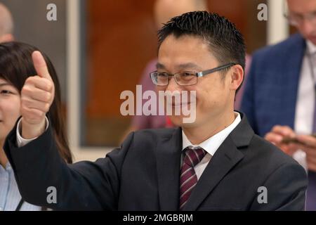 Battery plant of the Chinese company CATL in Arnstadt, Thuringia Stock ...