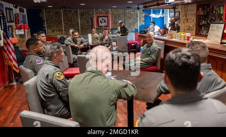Lt. Gen. James Jacobson, Pacific Air Forces deputy commander, speaks in ...