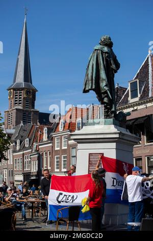 Statue of Jan Pieterszoon Coen who was an officer of the Dutch East ...