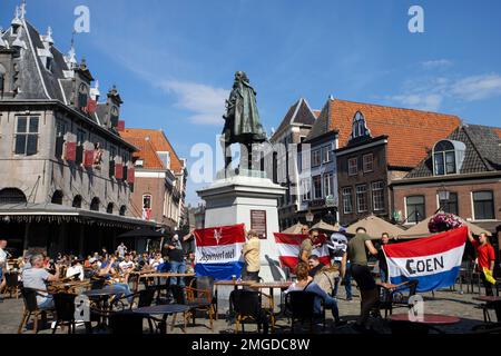 Statue of Jan Pieterszoon Coen who was an officer of the Dutch East ...