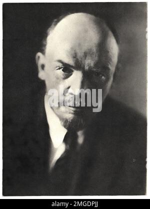 Portrait of Vladimir Ilich Lenin, first leader of USSR Stock Photo - Alamy
