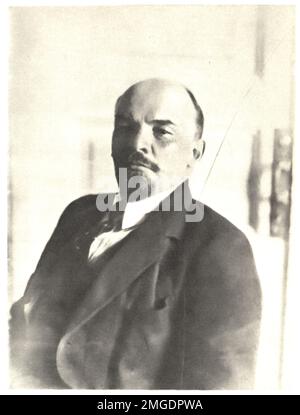 Portrait of Vladimir Ilich Lenin, first leader of USSR Stock Photo - Alamy