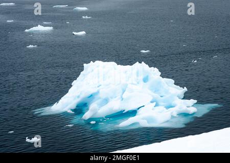 Icebergs, each totally individual, like hand-crafted ice sculpture ...