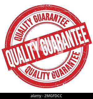 GUARANTEE text written on red grungy stamp sign Stock Photo - Alamy
