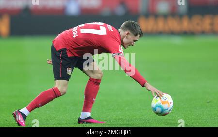 Leverkusen, Deutschland. 25th Jan, 2023. firo : 01/25/2023, football ...