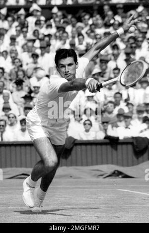 AUSTRALIAN PLAYER NEALE FRASER AT WIMBLEDON LAWN TENNIS CHAMPIONSHIPS ...