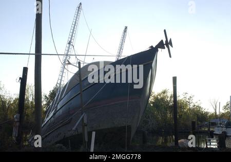 Aids to Navigation Team - Dulac, Louisiana - 26-HK-343-43. Hurricane ...