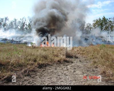 ESU St. Louis - Chevron Empire Burn - 26-HK-321-1. Pre-burn Aerial ...