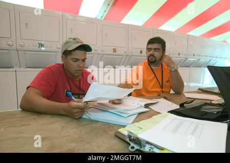 Base Camps - 26-HK-66-1. Jackie & Scott standing by French Quarter Cafe ...