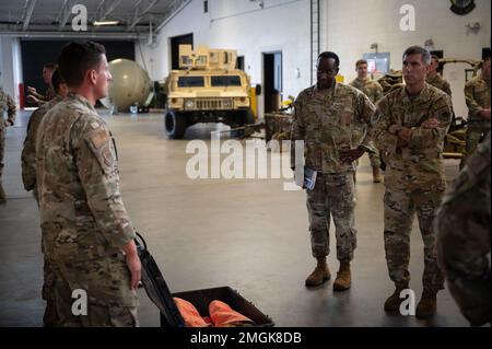 Maj. Gen. John Klein (left), U.S. Air Force Expeditionary Center ...