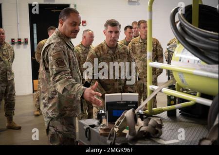 Maj. Gen. John Klein (left), U.S. Air Force Expeditionary Center ...