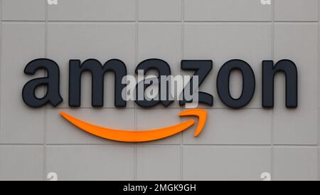 The Amazon DTW1 fulfillment center is shown in Romulus, Mich., April 1 ...