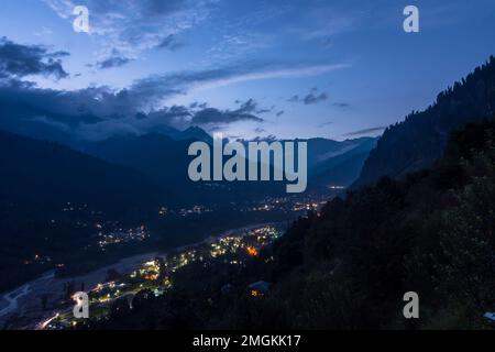 Manali, Himachal Pradesh, India - 01 September 2021 : Manali in Night ...