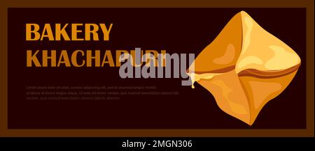 Traditional georgian dish khachapuri Penovani. Baked bread filled with ...