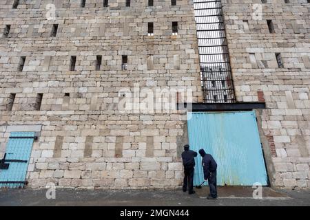 Original cell block at the Sing Sing Museum in Ossining New York Stock ...