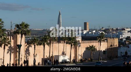 Morocco. Rabat. Mohammed VI Tower. The tallest tower in Morocco ...