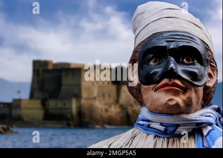 Two symbols of Naples, Pulcinella, the Mask that represents the city ...