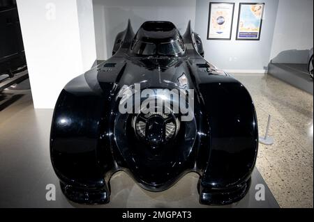 original Batmen car, the black Batmobile Stock Photo - Alamy