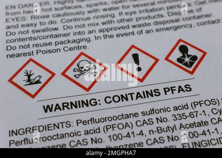 pictogram for chemical hazard - toxic substances Stock Photo - Alamy