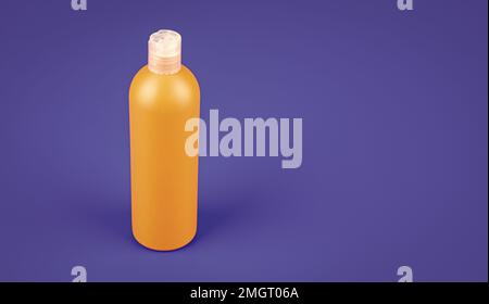 presenting cosmetic product. unbranded shampoo advertisement Stock ...