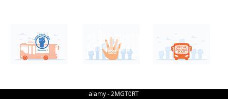 Rosa Parks Day, Montgomery bus boycott concept, flat vector modern ...