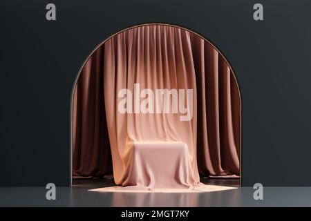 Abstract still life elegance podium platform product showcase with ...