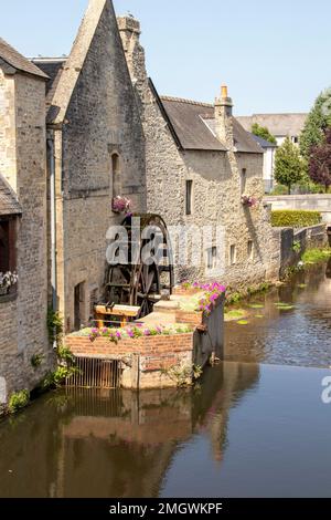 The Aure river in downtown Bayeux. Calvados. France Stock Photo - Alamy