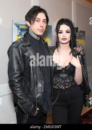 Ronnie Radke and Paige Bevis seen at the Metro Goldwyn Mayer Pictures ...