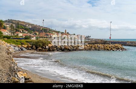 Idyllic impression around Santo Stefano al Mare, a comune in the ...
