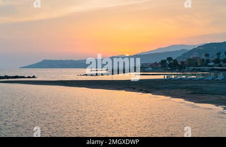 Idyllic impression around Santo Stefano al Mare, a comune in the ...