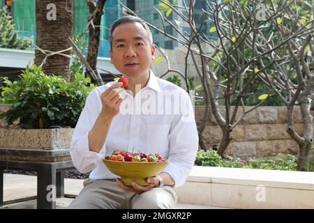 Winston Herrera poses for a picture in Tai Kok Tsui. Winston who beat ...