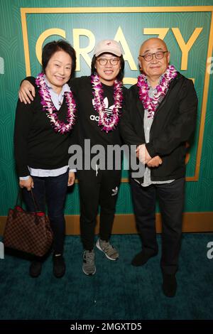 Jimmy O. Yang, Richard Ouyang and Amy Cheung at Crazy Rich Eating: A Pop-Up Restaurant Inspired ...
